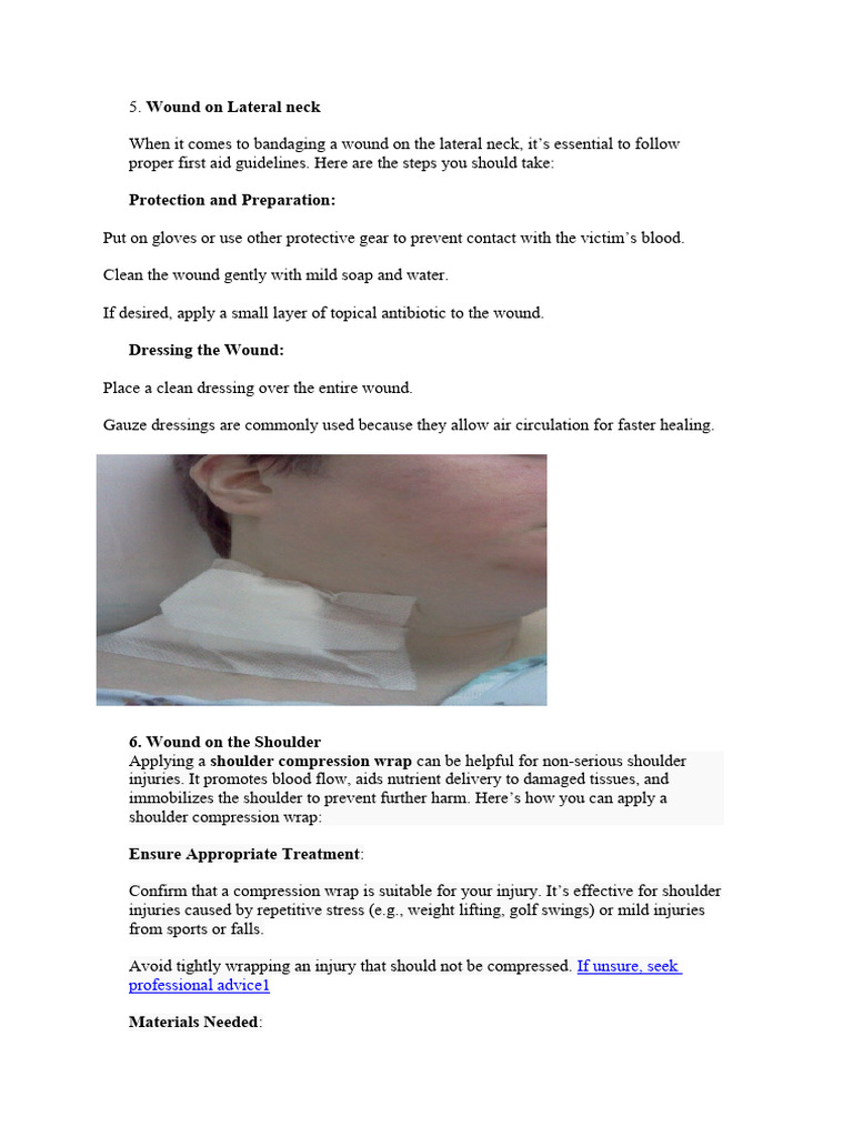 Wound On Lateral Neck | PDF | Wound