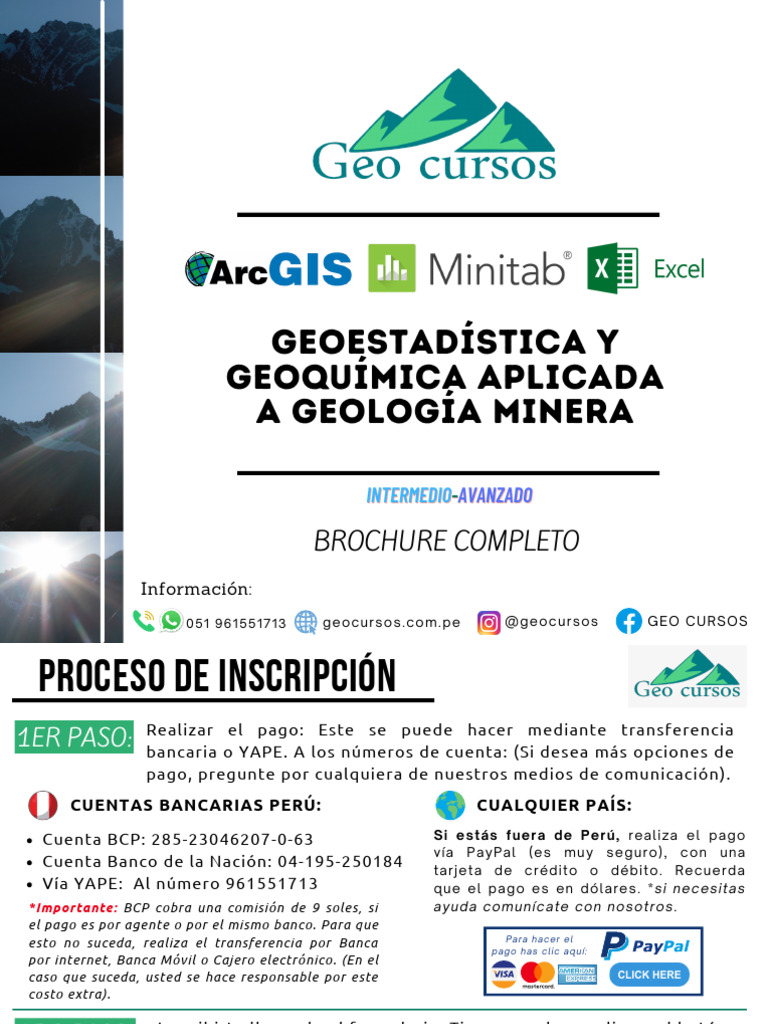 Temario Geoestadística y Geoquímica (GGA - 01) | PDF | Cuantil