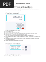 Electric Meter Reading | PDF
