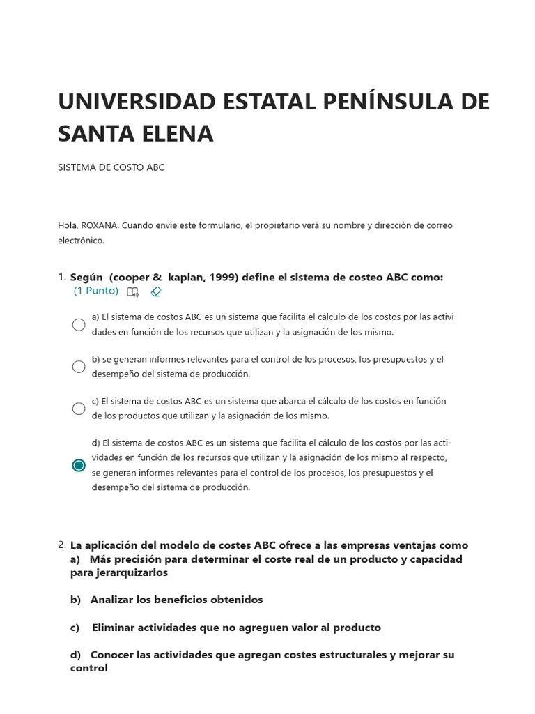 Sistema Abc | Descargar gratis PDF | Presupuesto | Costo