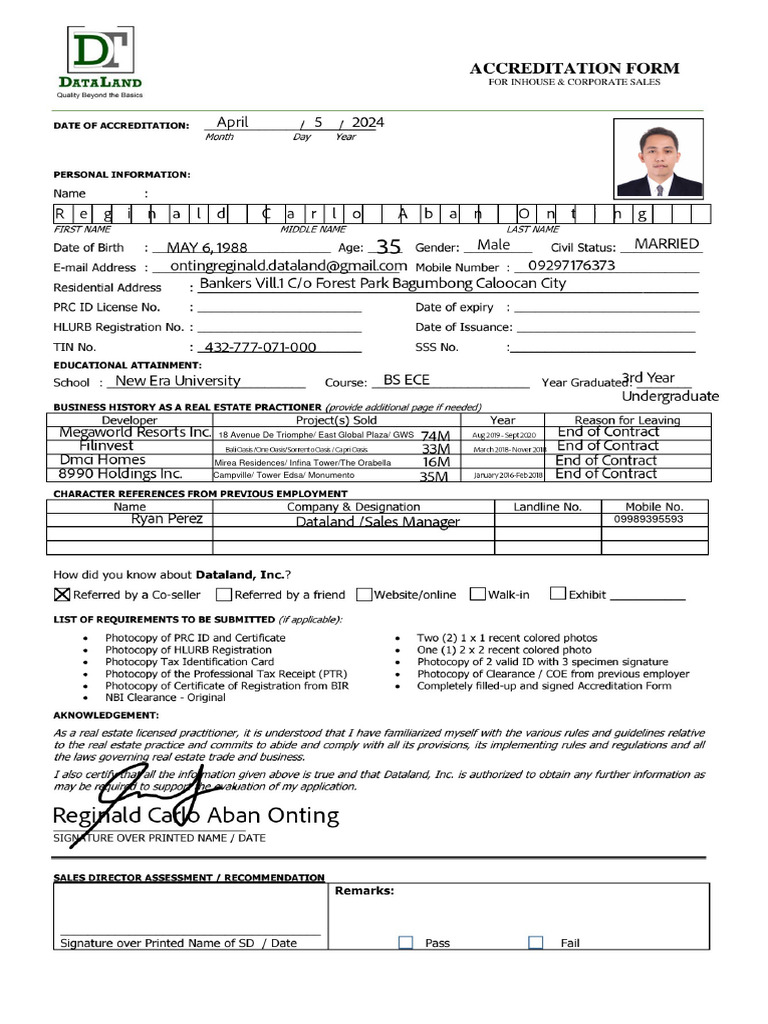 DLI Accreditation Form (Final) | PDF