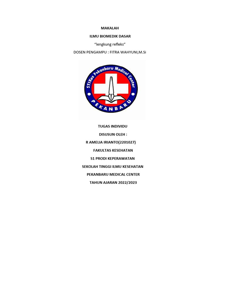 Memahami Lengkung Refleks dalam Biomedik | PDF | Filsafat | Sains ...