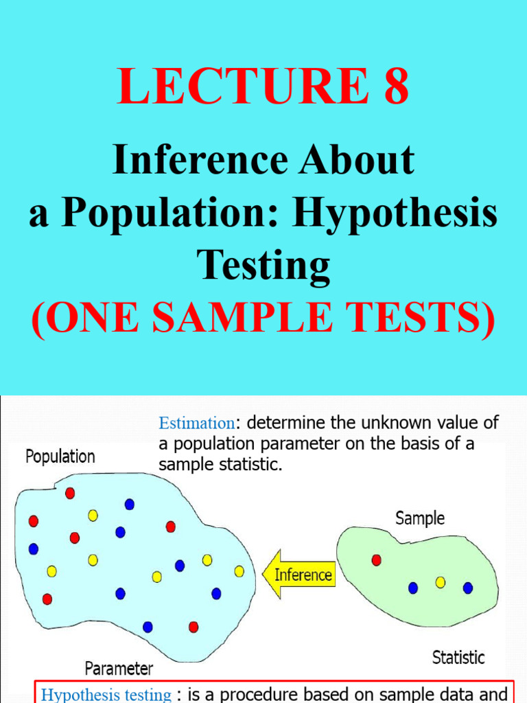LECTURE 8.Pptx Edited - PPTX Sem 1 2022 - 2023 | PDF | Hypothesis ...