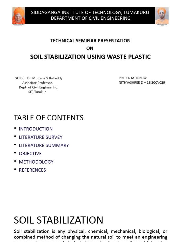Technical Seminar | PDF | Soil | Plastic