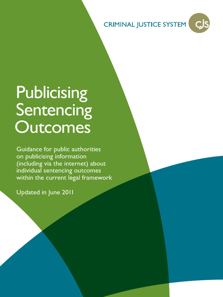 Guidance on Publicising Sentencing Outcomes | PDF | Crimes | Crime ...