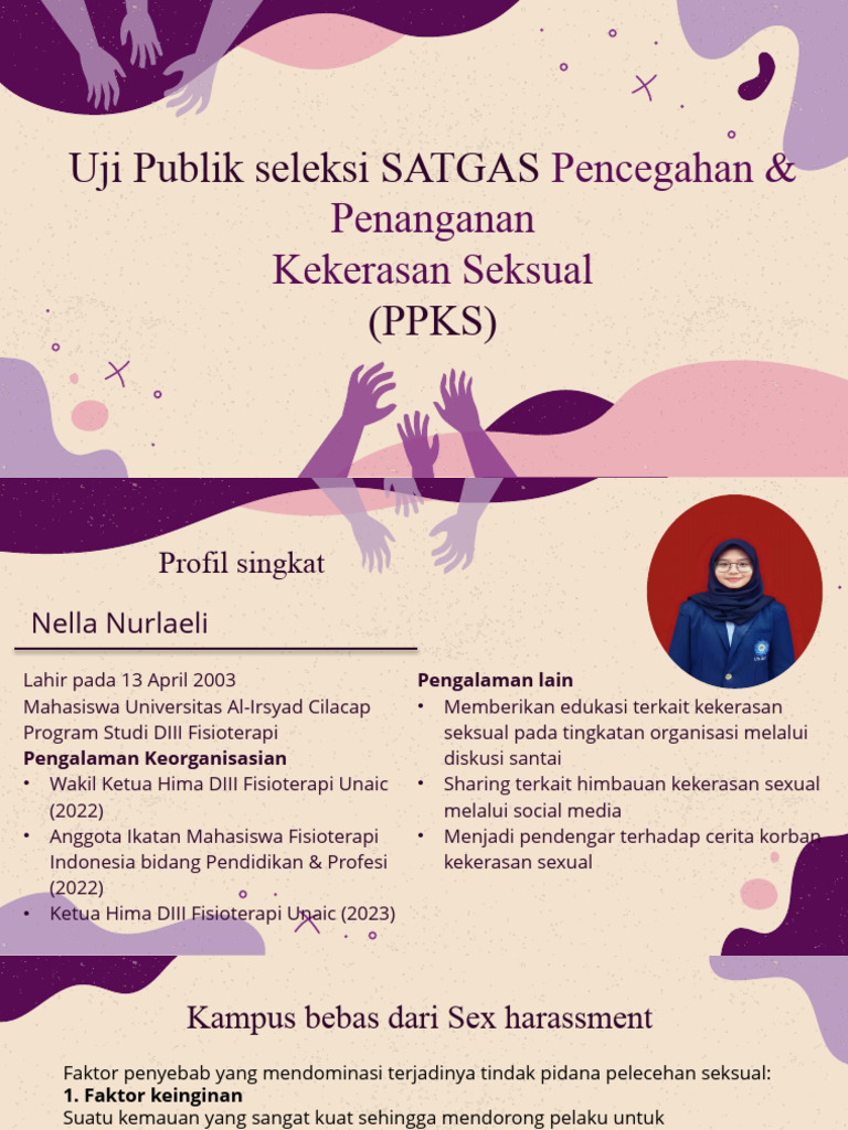 Uji Publik Pansel Satgas Ppks Nella Nurlaeli | PDF | Ilmu Sosial