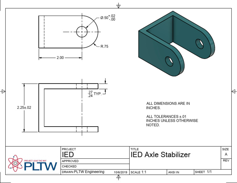 IED Axle Stabilizer Engineering Specs | PDF