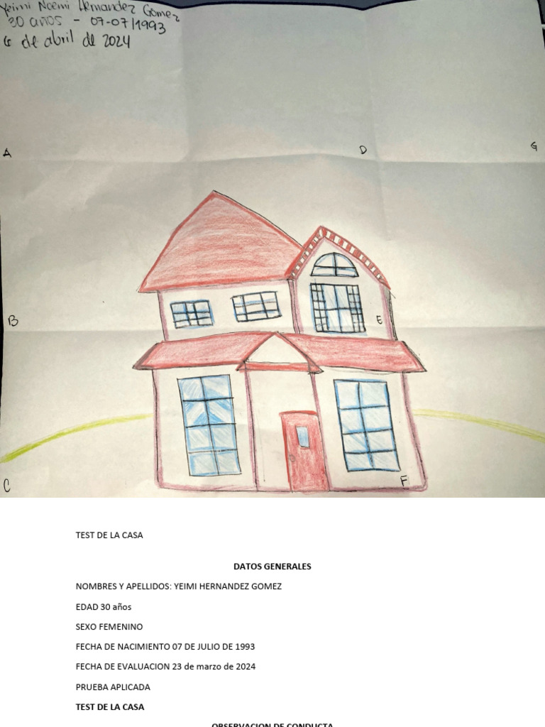 TEST DE LA CASA - 9 | PDF