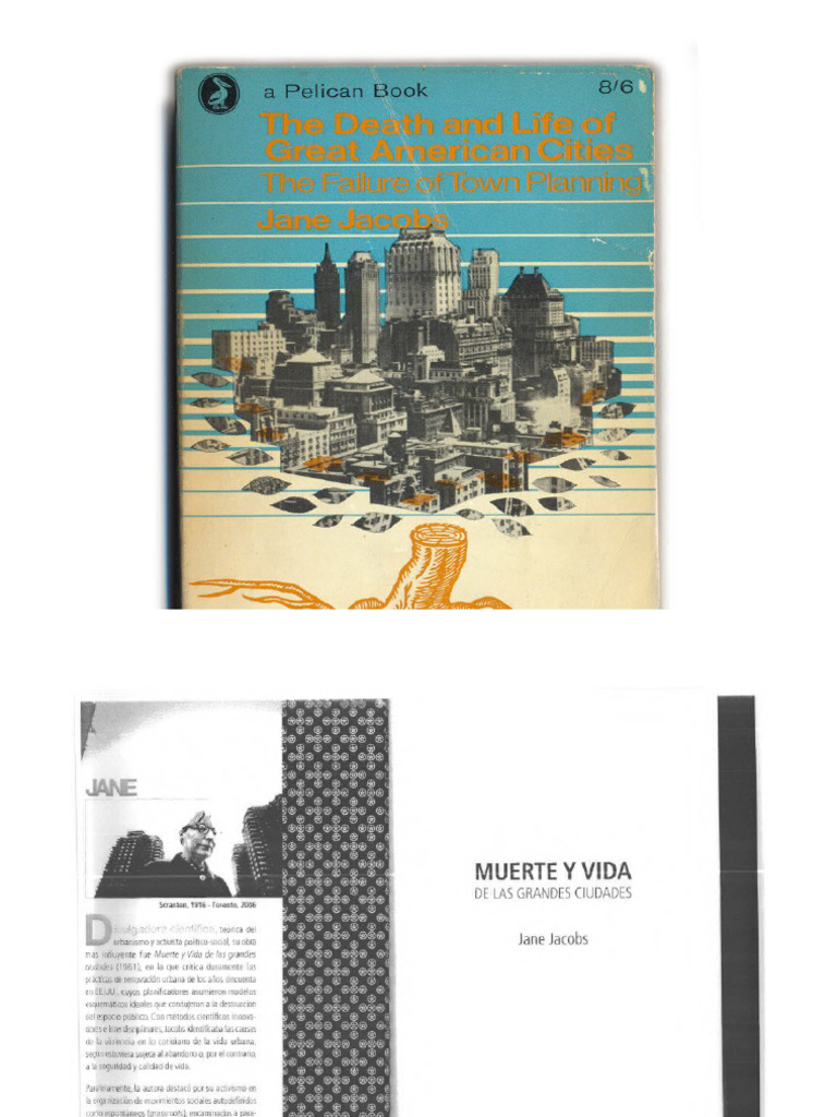 (Jacobs. J.) Muerte y Vida de Las Grandes Ciudades (Tapa, Indice e ...