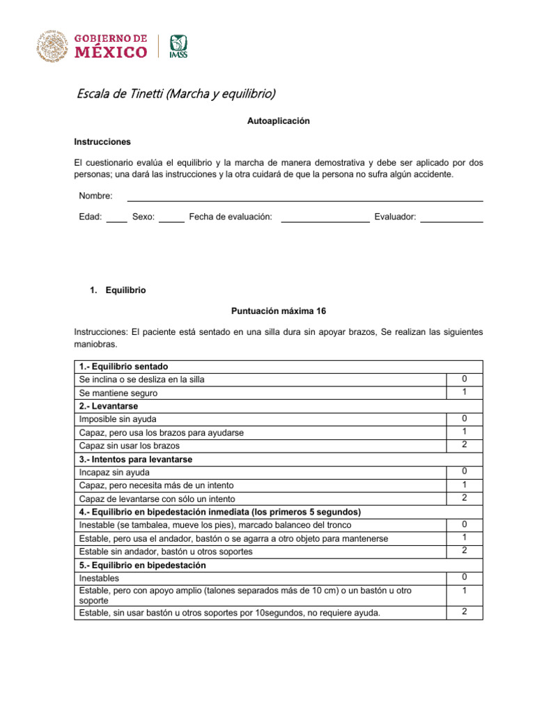 M5-A3-Escala Tinetti | PDF
