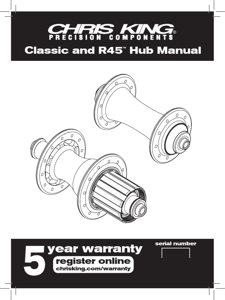 Chris King Hub Classic Manual | PDF | Axle | Bearing (Mechanical)