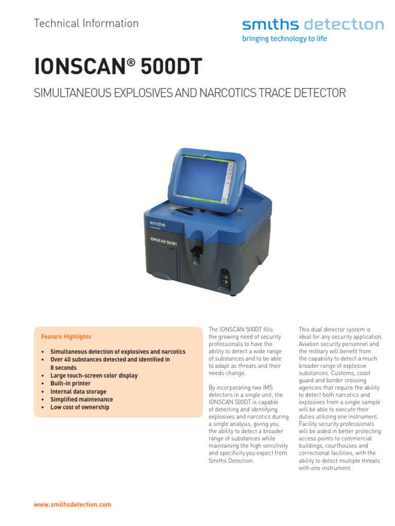 Ionscan 500DT 6-08 | Download Free PDF | Touchscreen | Computing