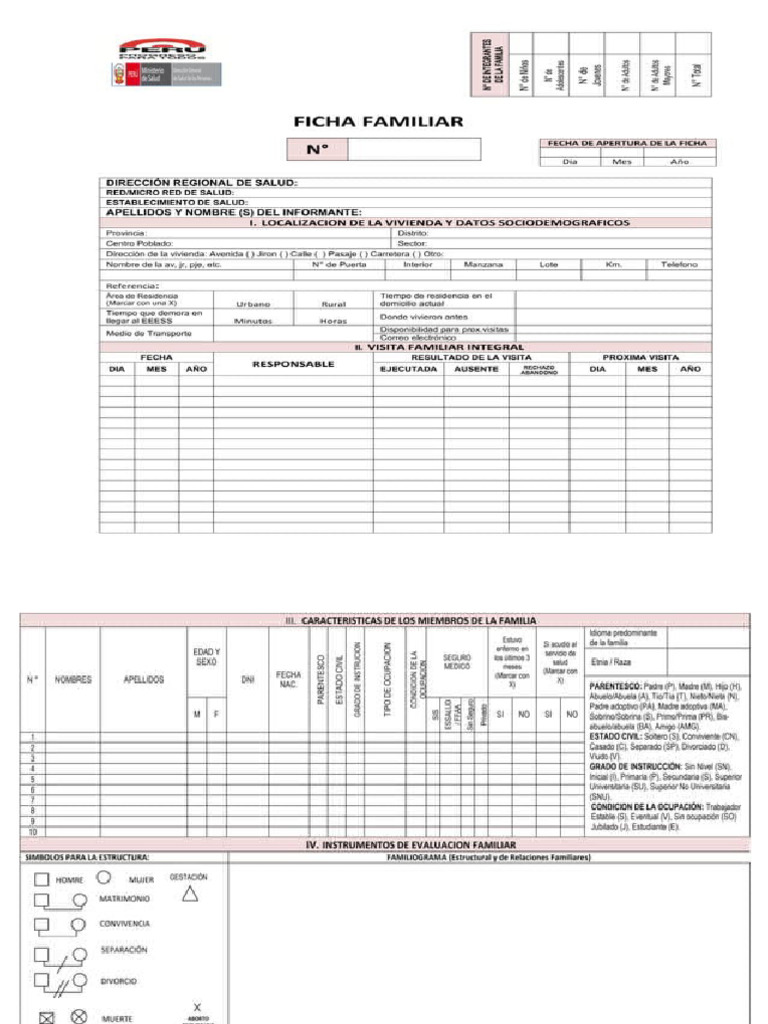 Ficha Familiar | PDF