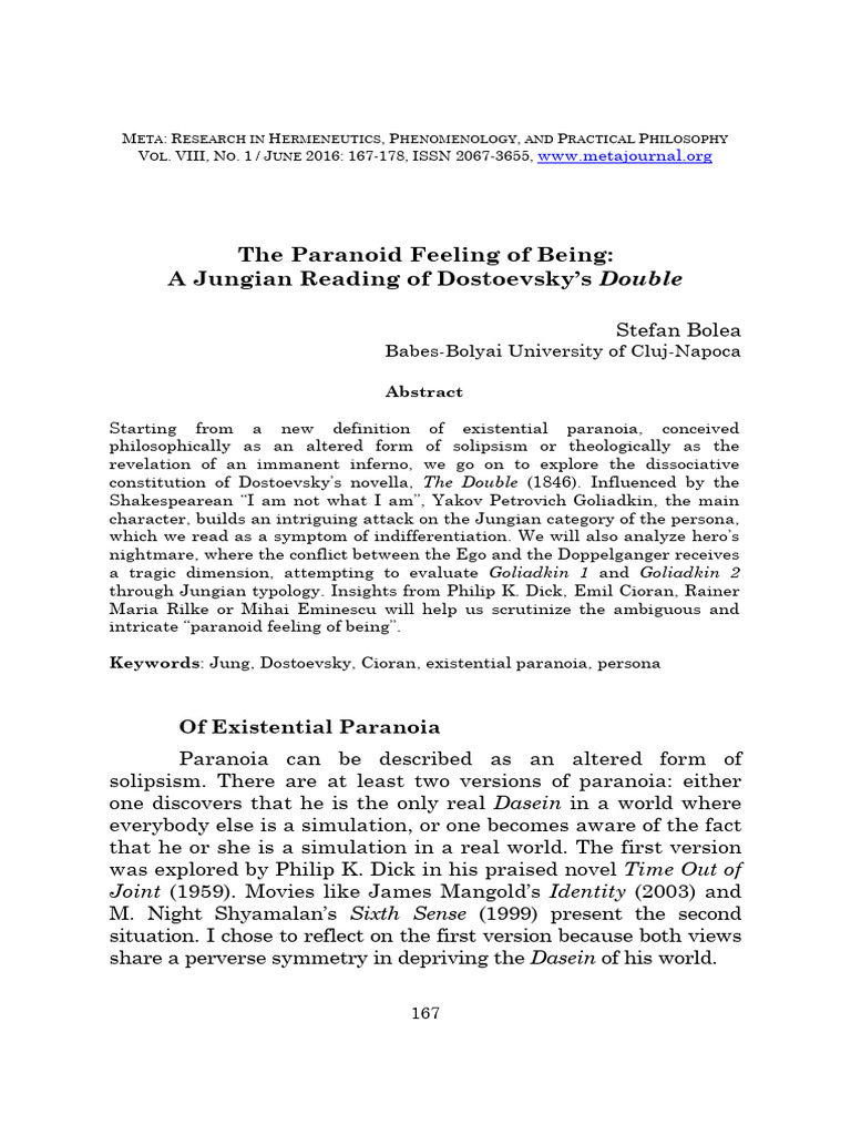 The Paranoid Feeling of Being A Jungian | PDF | Paranoia | Analytical ...