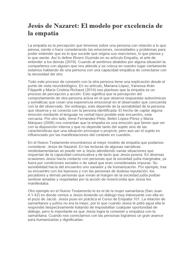Jesus Empatico Descargar Gratis Pdf Empatía Las Emociones