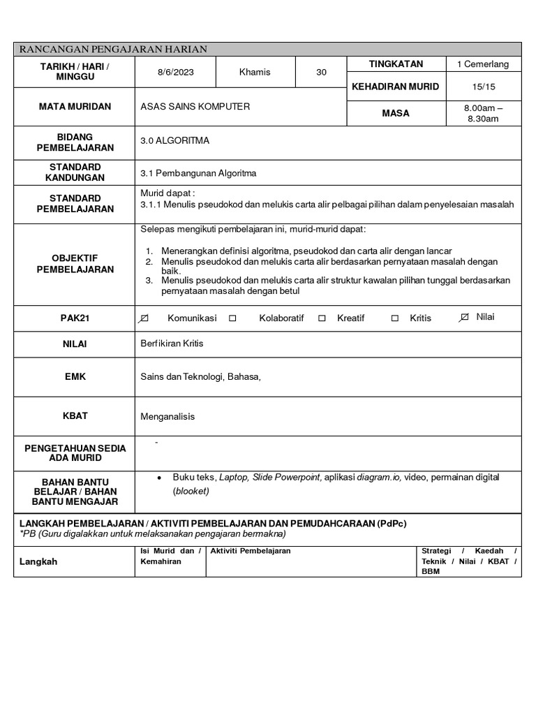 RPH Makro MET 3.1.1 | PDF