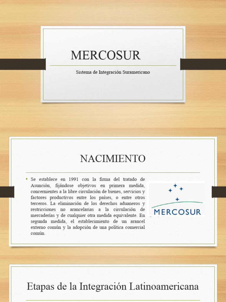 MERCOSUR: Integración y Comercio | PDF | Comunidad Económica Europea ...