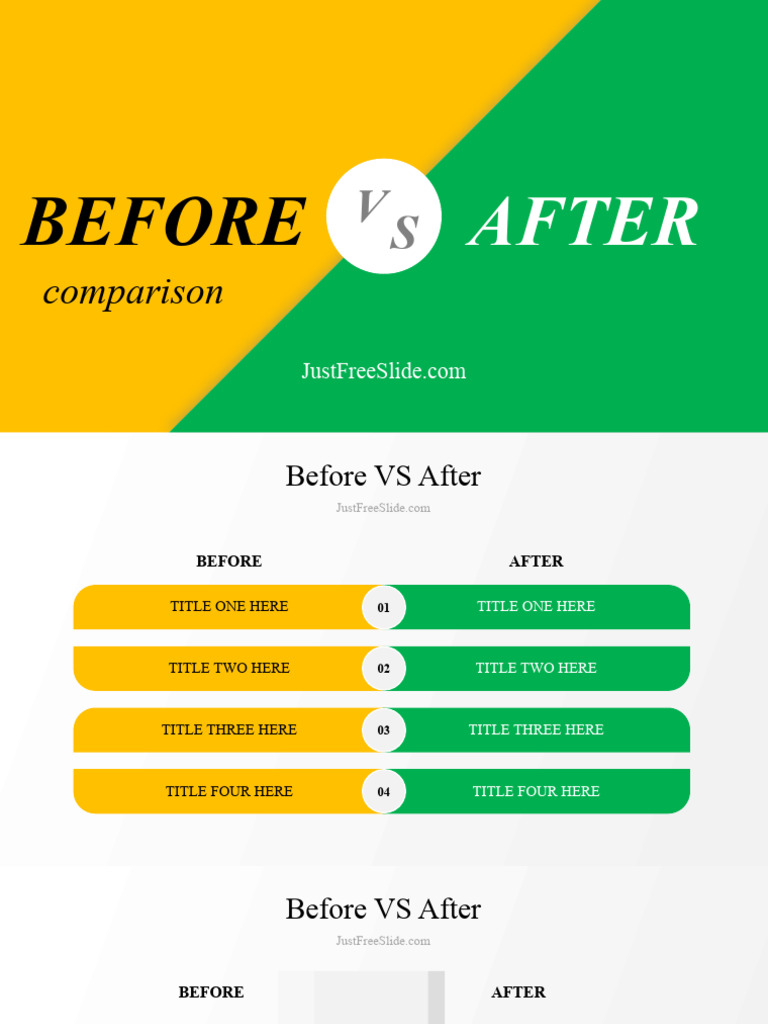 Before and After Infographic Comparison | PDF | Career & Growth