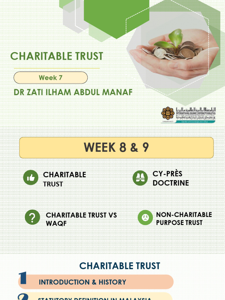 Charitable Trust Part 1 | PDF | Charitable Organization | Poverty