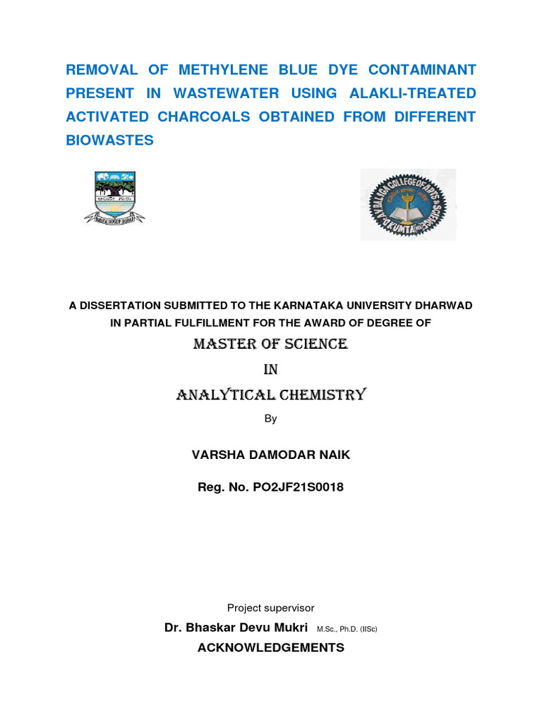Final Project Report - Activated Charcoal 2023 | PDF | Ultraviolet ...