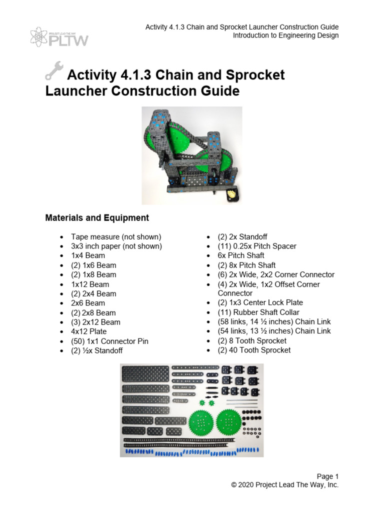 Ied 413 ChainSprocket Launcher Construction | PDF | Manufactured Goods