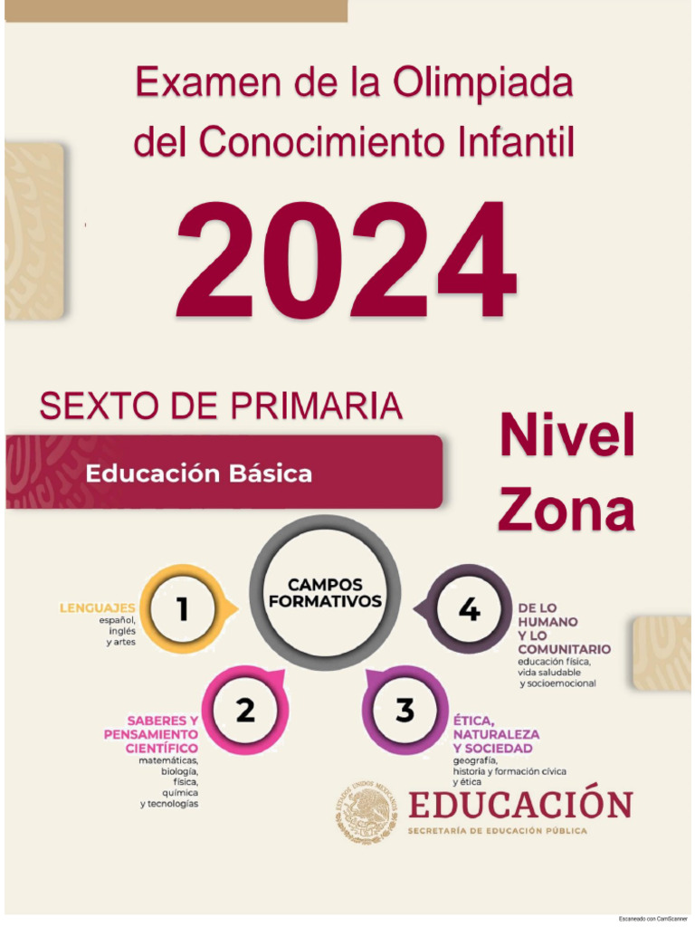 Examen OCI Nivel Zona 2024 | PDF
