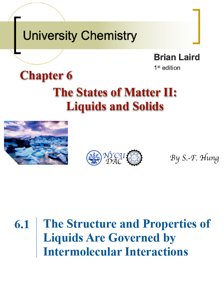 Properties of Liquids and Solids | PDF | Liquids | Crystal Structure