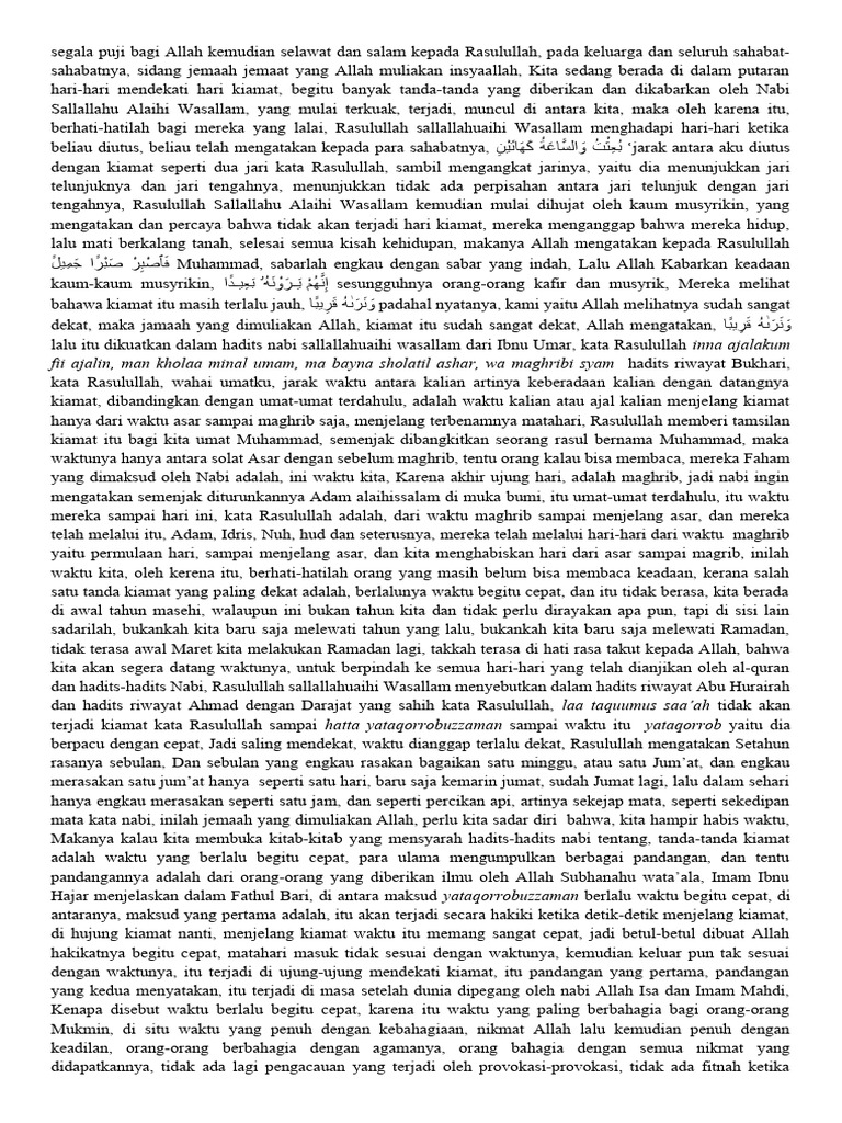 Segala Puji Bagi Allah Kemudian Selawat Dan Salam Kepada Rasulullah ...
