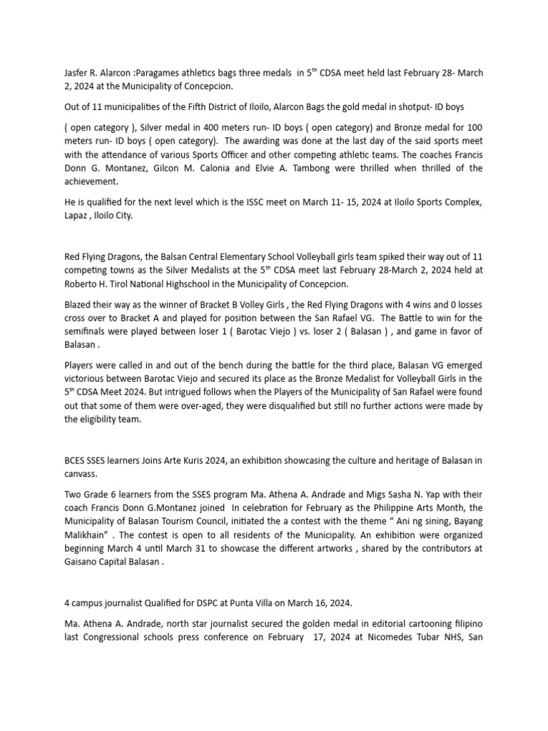 News Bits | PDF | Literacy