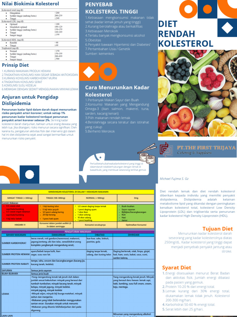 LEAFLET DIET KOLESTEROL | PDF