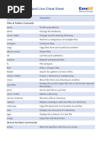 Windows 11 Commands Cheat Sheet | PDF