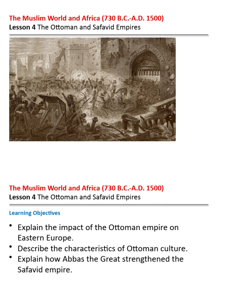 Ottoman and Safavid Empires Overview | PDF | Ottoman Empire | Byzantine ...