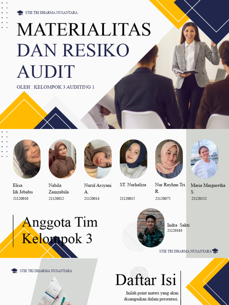 Auditing 1 - Materialitas & Resiko Audit | PDF
