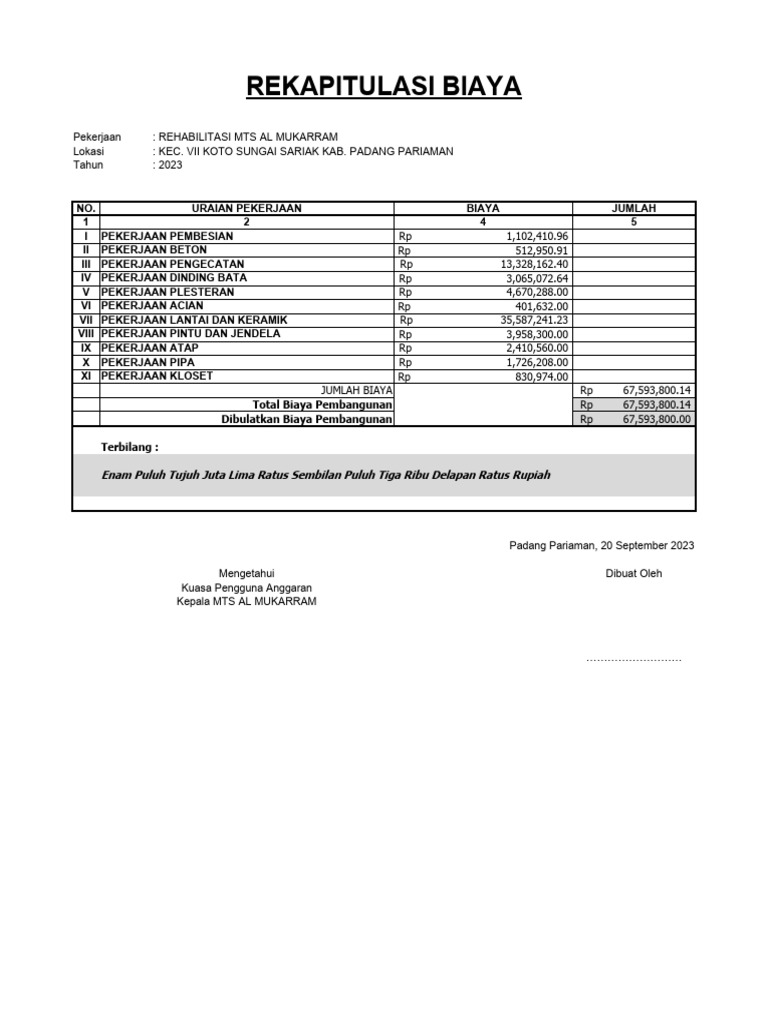 Rab Copy Mts Al Mukaram 2024 - Balance | PDF