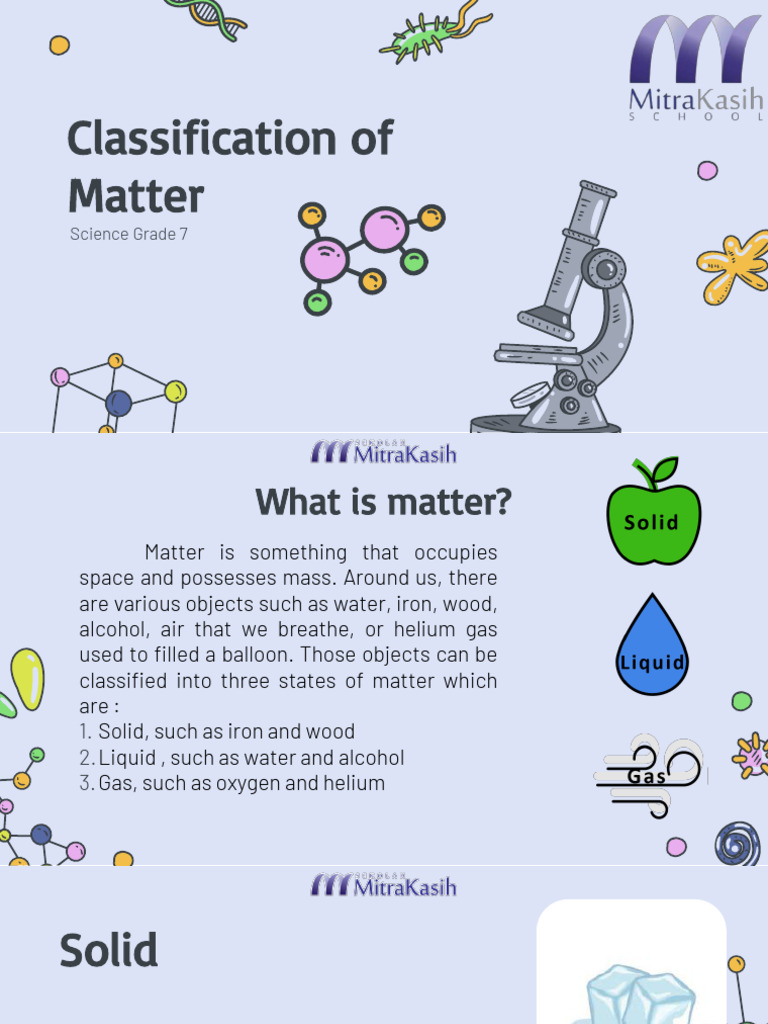 Classification of Matter | PDF | Mixture | Chemical Substances