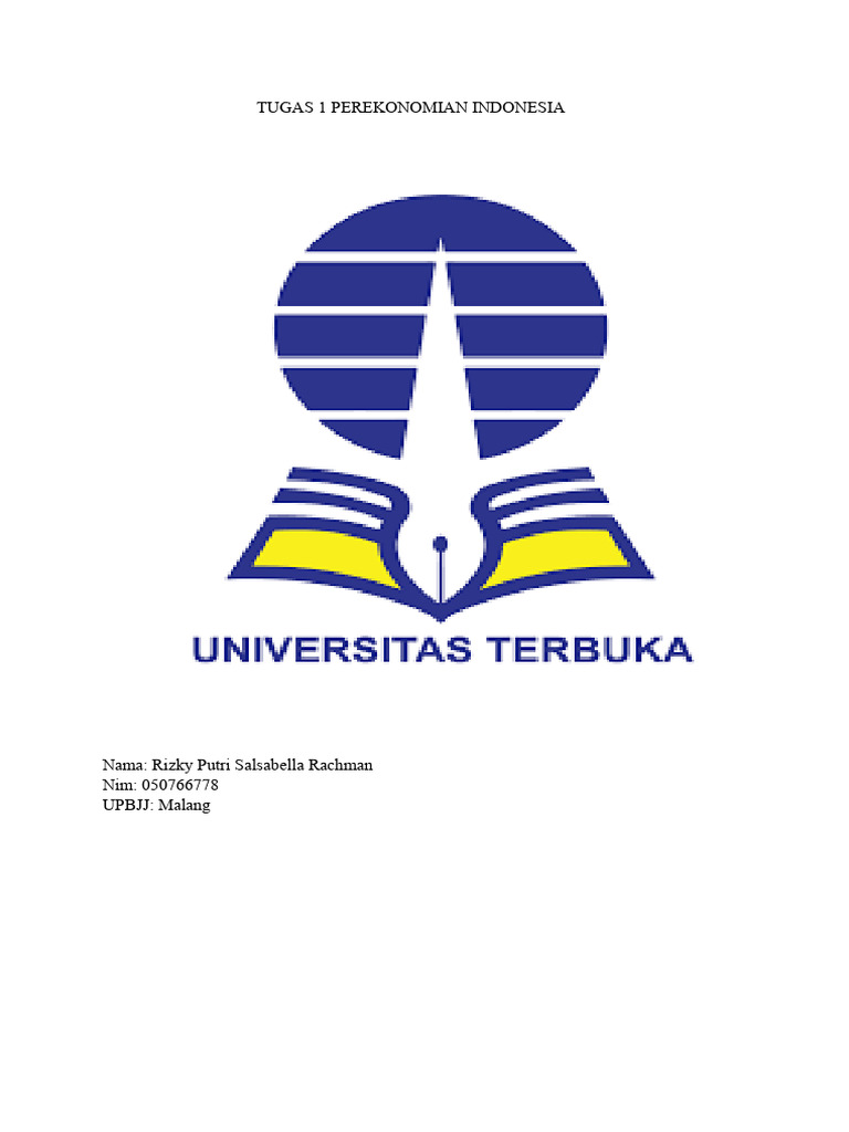 Tugas 1 Perekonomian Indonesia | PDF Tugas 1 Perekonomian Indonesia | PDF