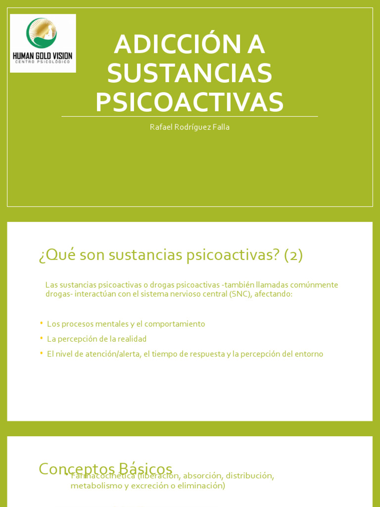 Adicción A Sustancias Psicoactivas HGV | PDF | Cannabis (Droga) | Drogas Psicoactivas