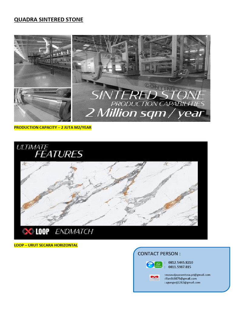 Quadra Sintered Stone | PDF