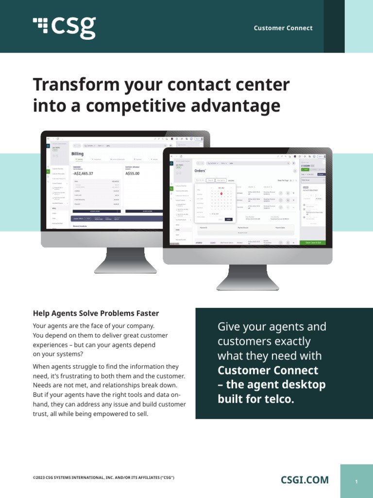Customer Connect Datasheet | PDF | Component Object Model | Computing