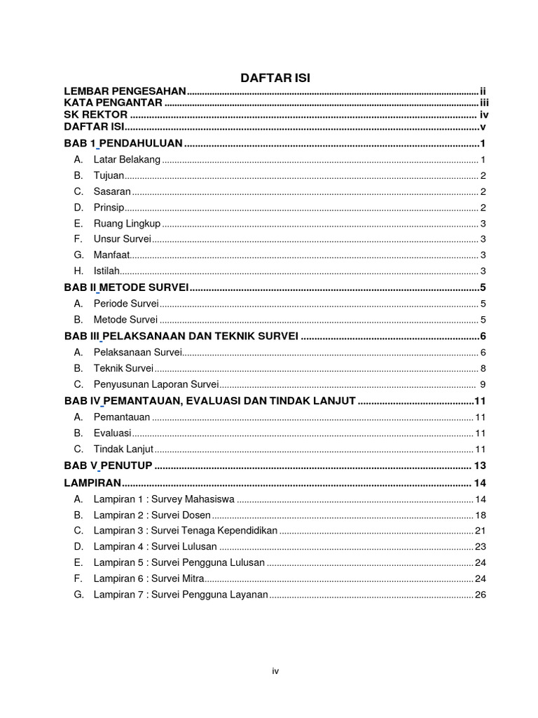 Pedoman Survei UIN FAS 2024 - Sementara-3-30!2!28 | PDF