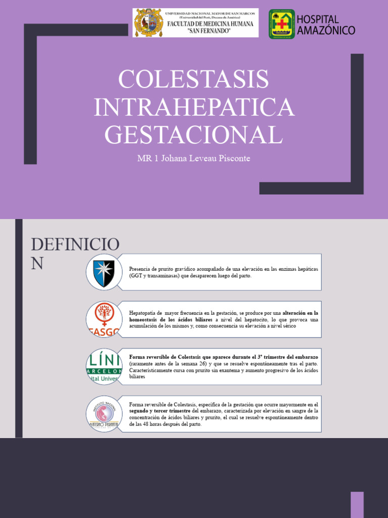 COLESTASIS INTRAHEPATICA | PDF | Bilis | El embarazo