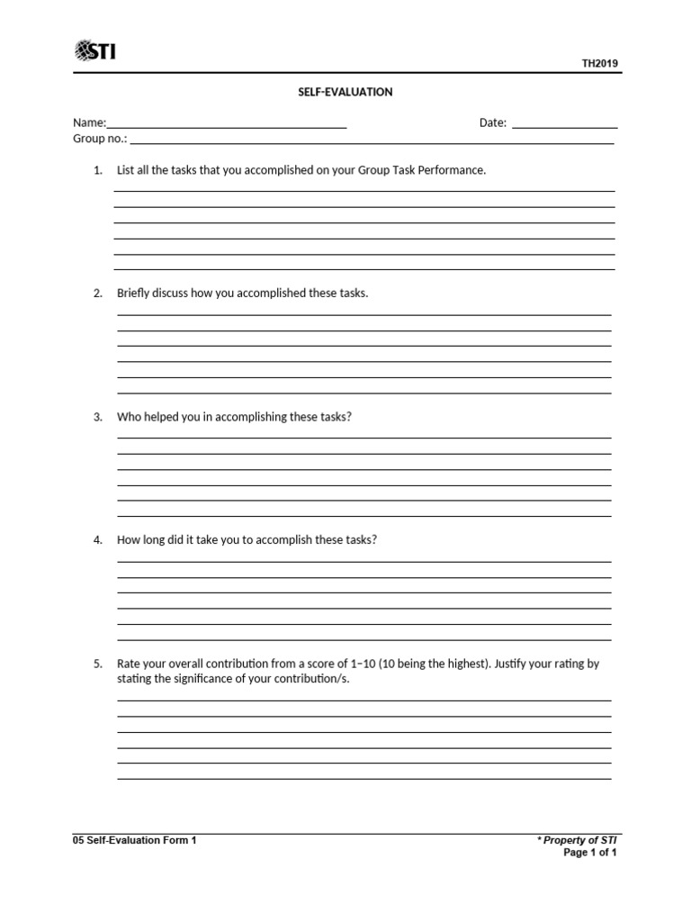 Philippine Culture and Tourism Geography Self- Evaluation | PDF