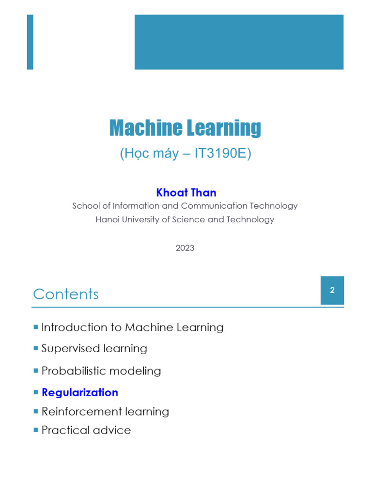 L11+ Regularization | Download Free PDF | Statistical Inference | Machine Learning