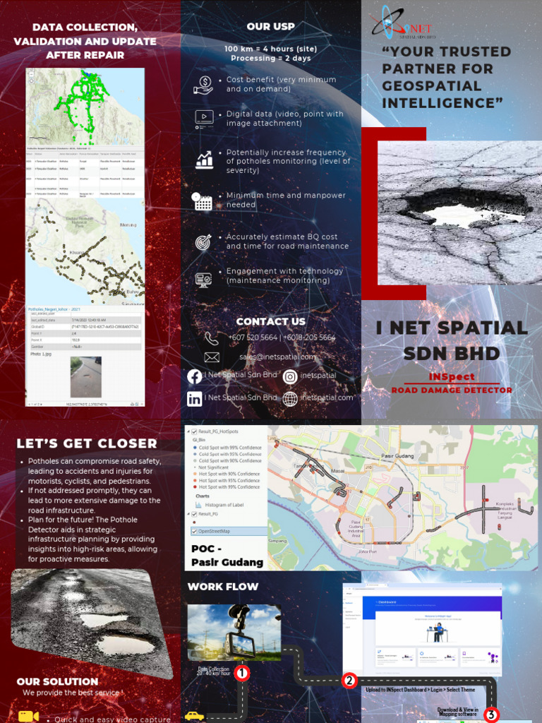 Brochure INSpect - Road Damage Detector | PDF | Road | Information ...