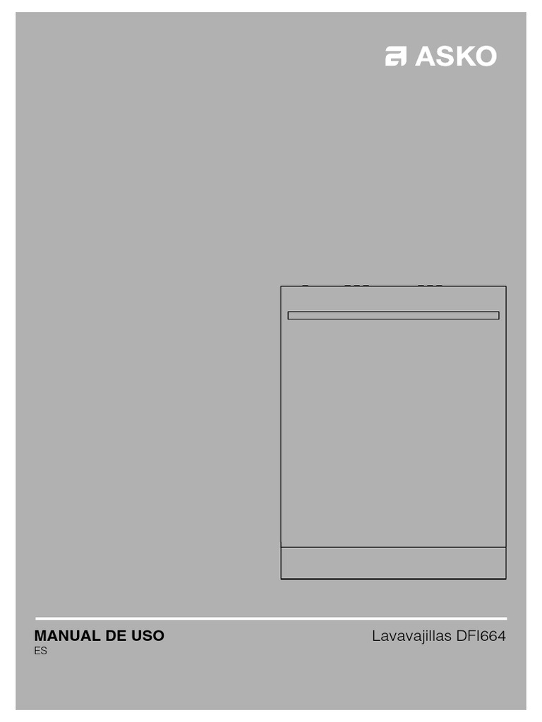 Asko Manual de Uso | PDF | Lavavajillas | Agua