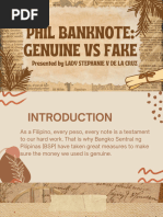Detecting Real vs. Fake Money in PH | PDF | Banknote | Money
