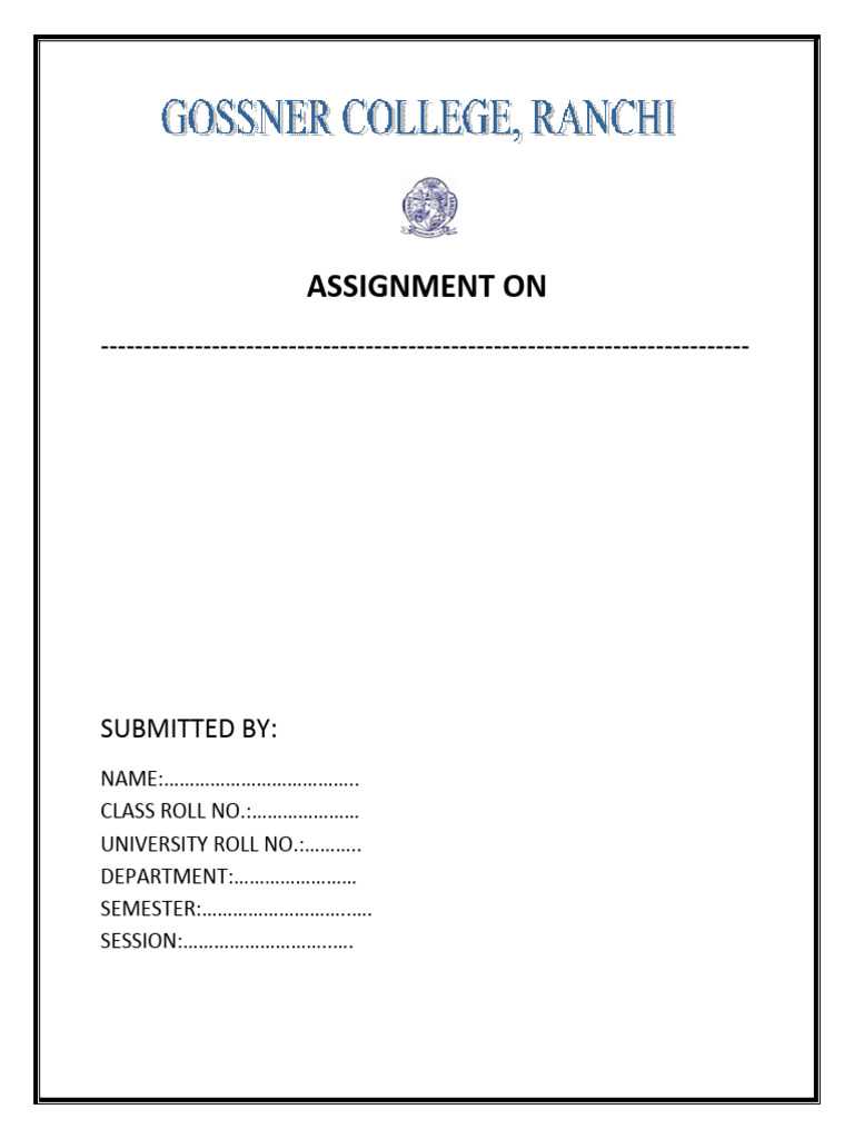 College Front Page | PDF