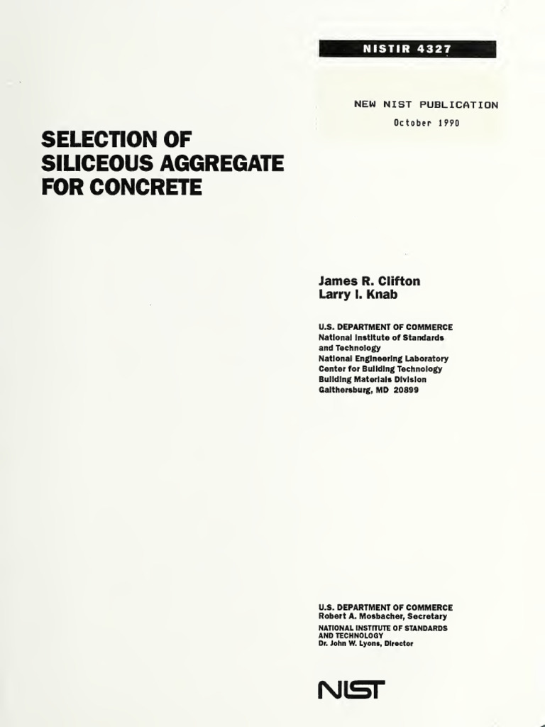 Asr Nistir 4327 1990 | PDF | Concrete | Building Materials