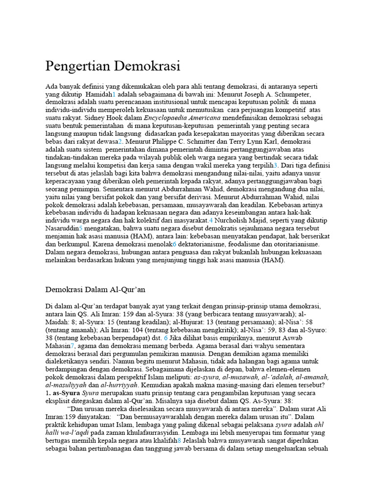 Makna Demokrasi dalam Islam | PDF | Politik
