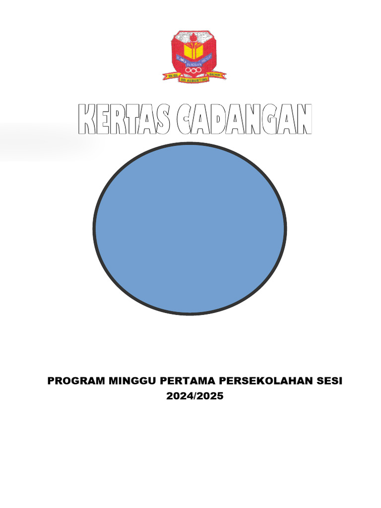 Kertas Cadangan Program Minggu Pertama Persekolahan 2024 | PDF